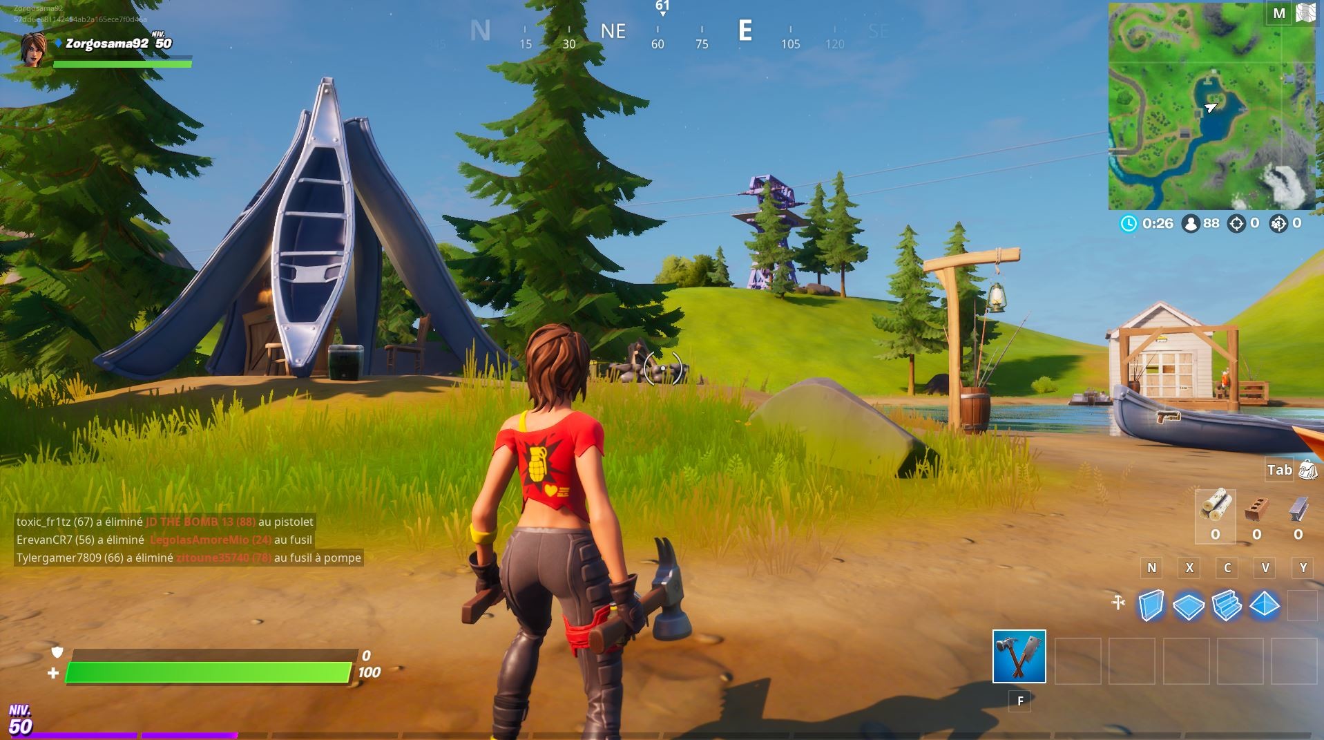 Fortnite: Baila en Lago Canoa, Acampamiento Abadejo y Alquileres ...