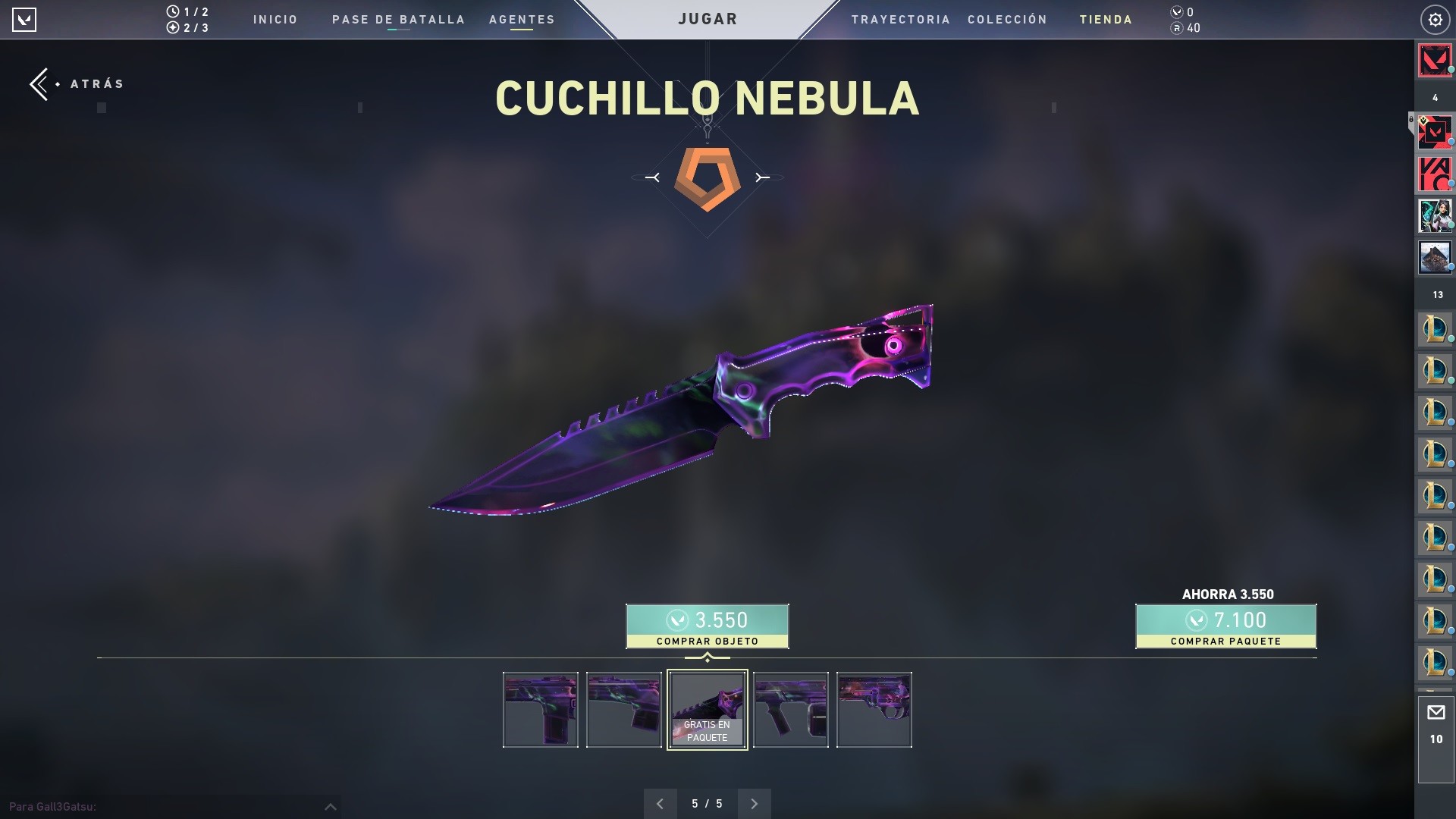VALORANT: Así son las nuevas skins, colección Nebula - Millenium
