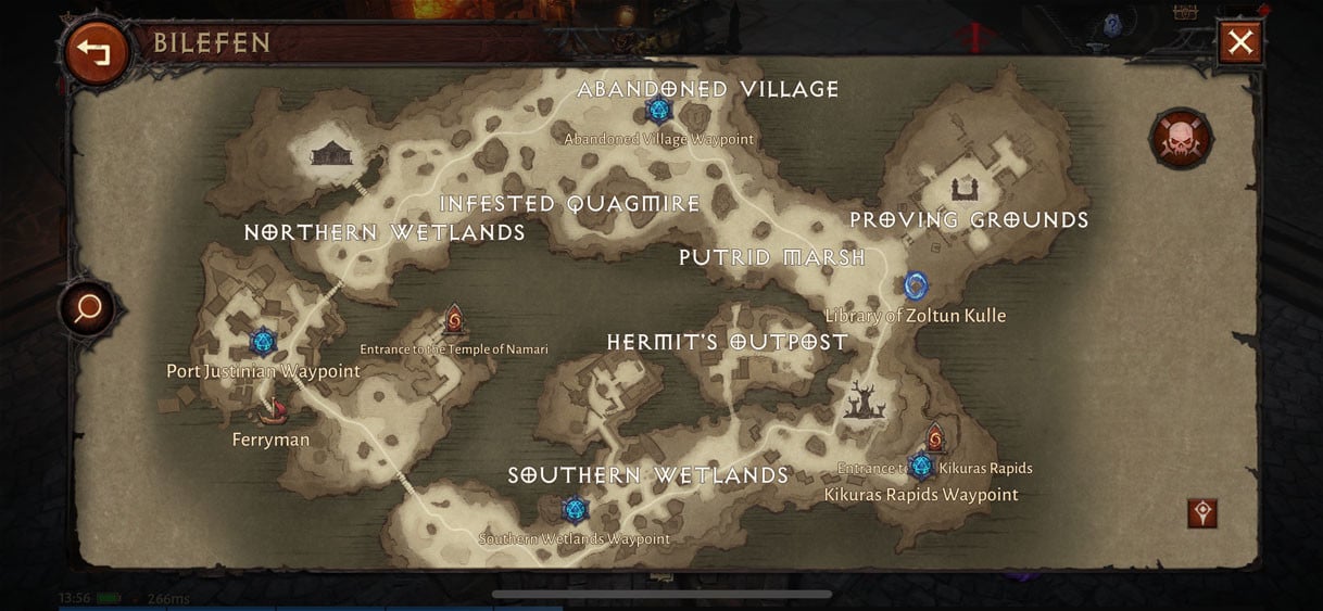 Mapas regionales - Diablo Immortal: Mapa y lista de zonas del mundo ...