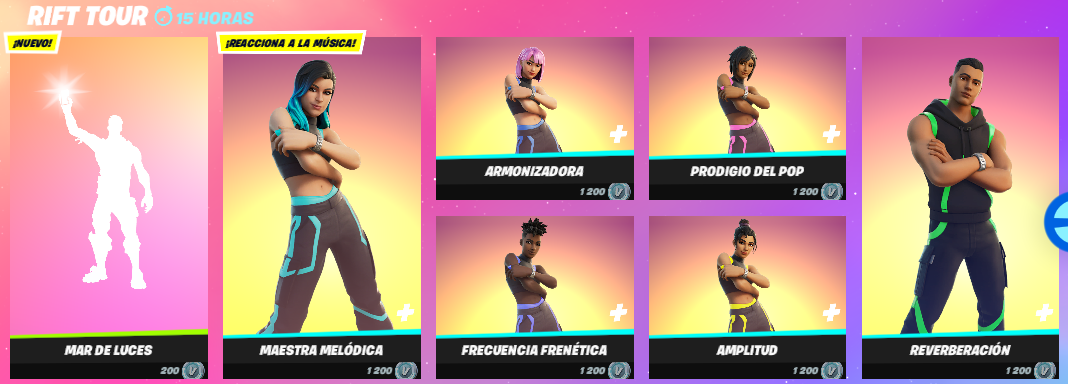 Fortnite: Las skins y cosméticos del Rift Tour están disponibles en la ...
