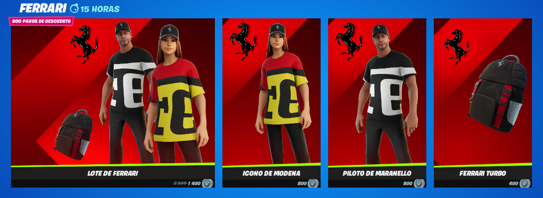 Fortnite: El lote de Ferrari está disponible el 25 de agosto de 2021 ...