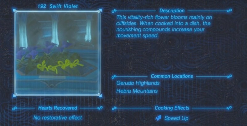 Hierbas y vegetales - Zelda BotW, todos los materiales - Millenium