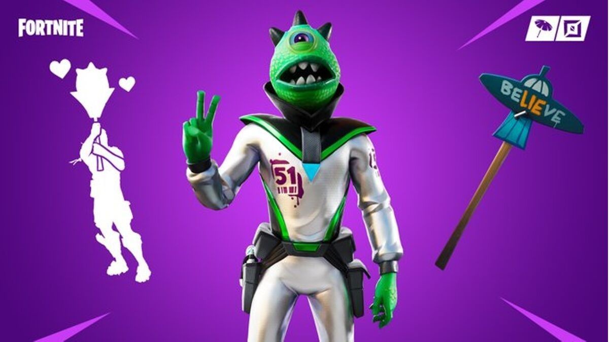 La tienda de Fortnite tiene una skin de Alien del Area 51y el sprint ...