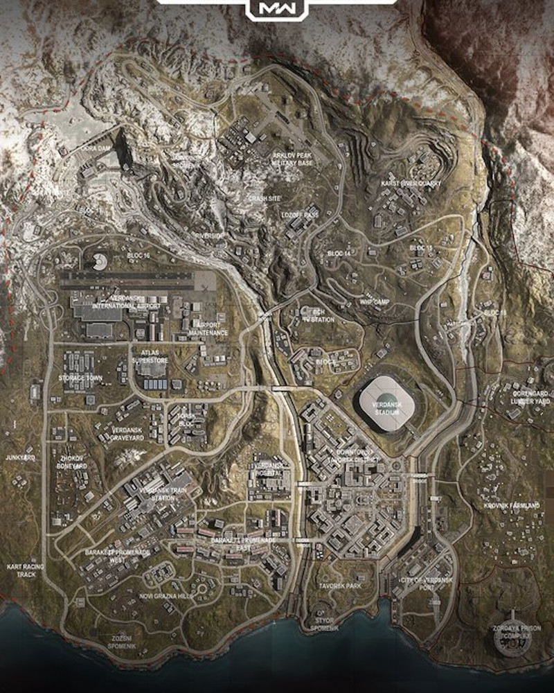 Call of Duty Modern Warfare: Warzone, el mapa, ubicaciones, áreas ...