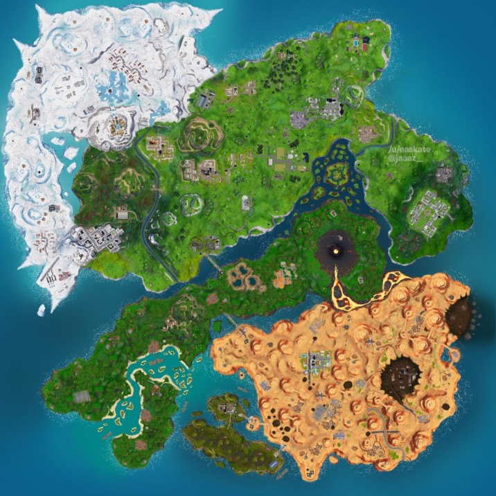 Fortnite: Asi sería el mapa si Epic hubiera escuchado las sugerencias ...