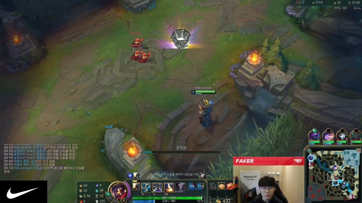 LoL: Faker gana su línea con una habilidad y aún así admite que podría ...