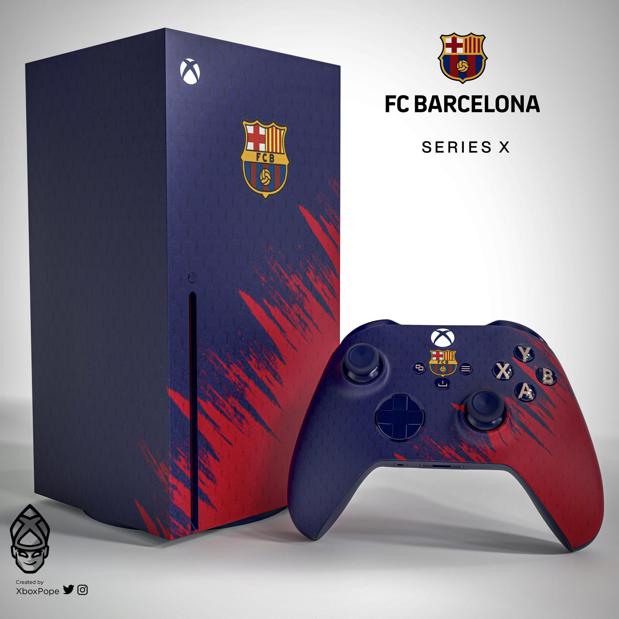 ¿Xbox Series X edición Real Madrid o Barça? Son fanarts, pero ganarían ...