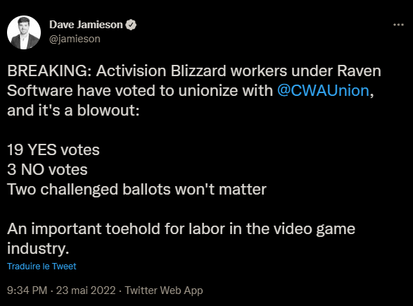 Raven Software gana la batalla a Activision Blizzard y su sindicato ...
