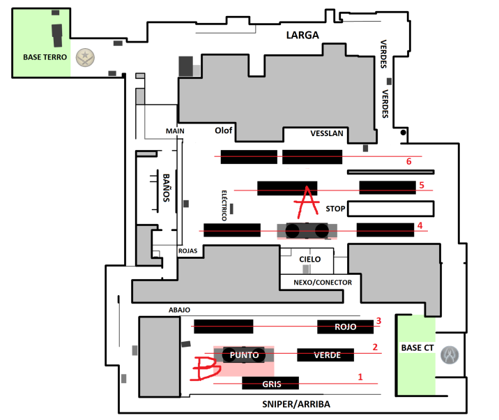 Guía CSGO: nombres y callouts en de_train - Millenium