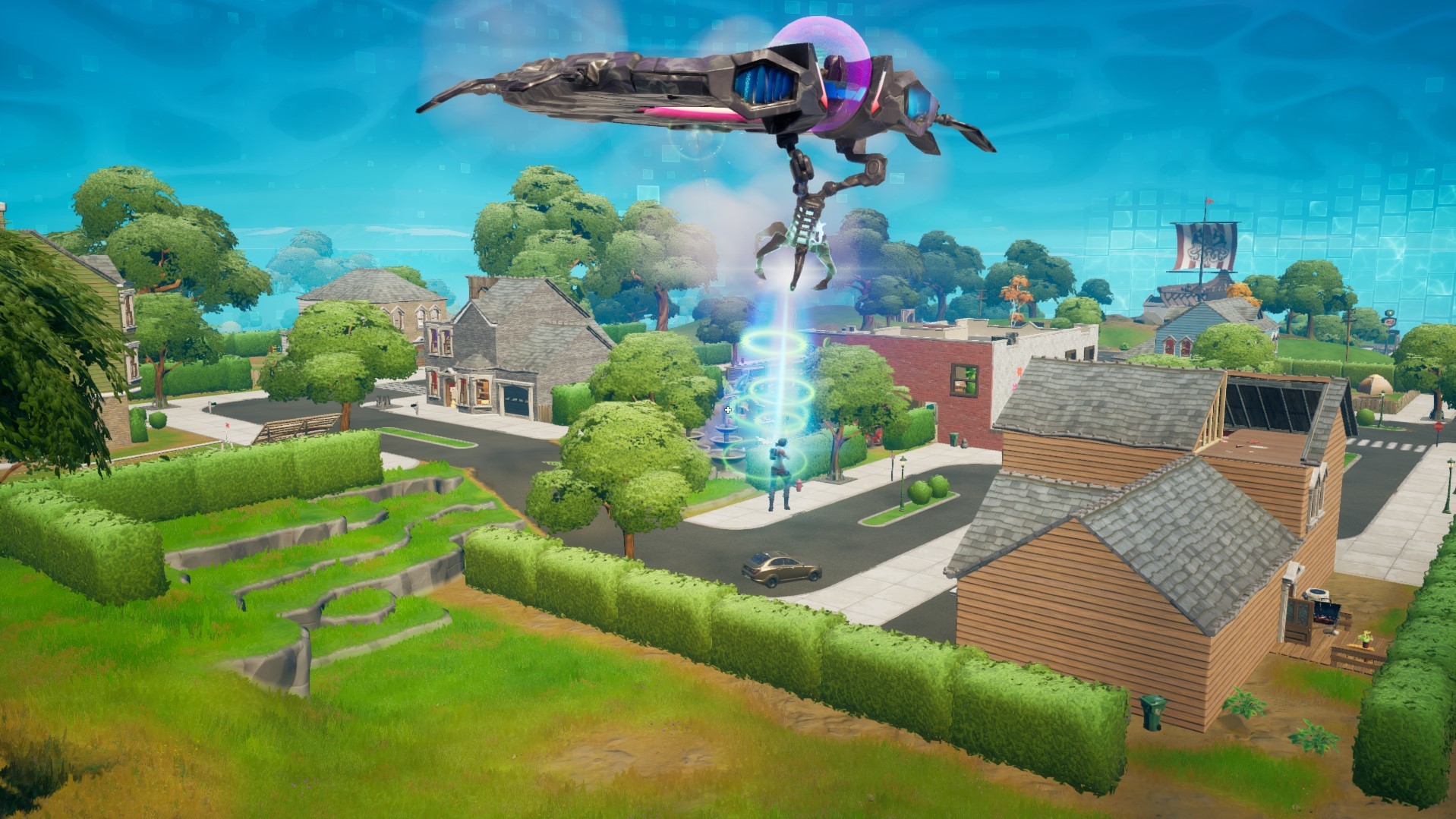 Fortnite: Abduce a un oponente con el rayo de tracción de un platillo ...
