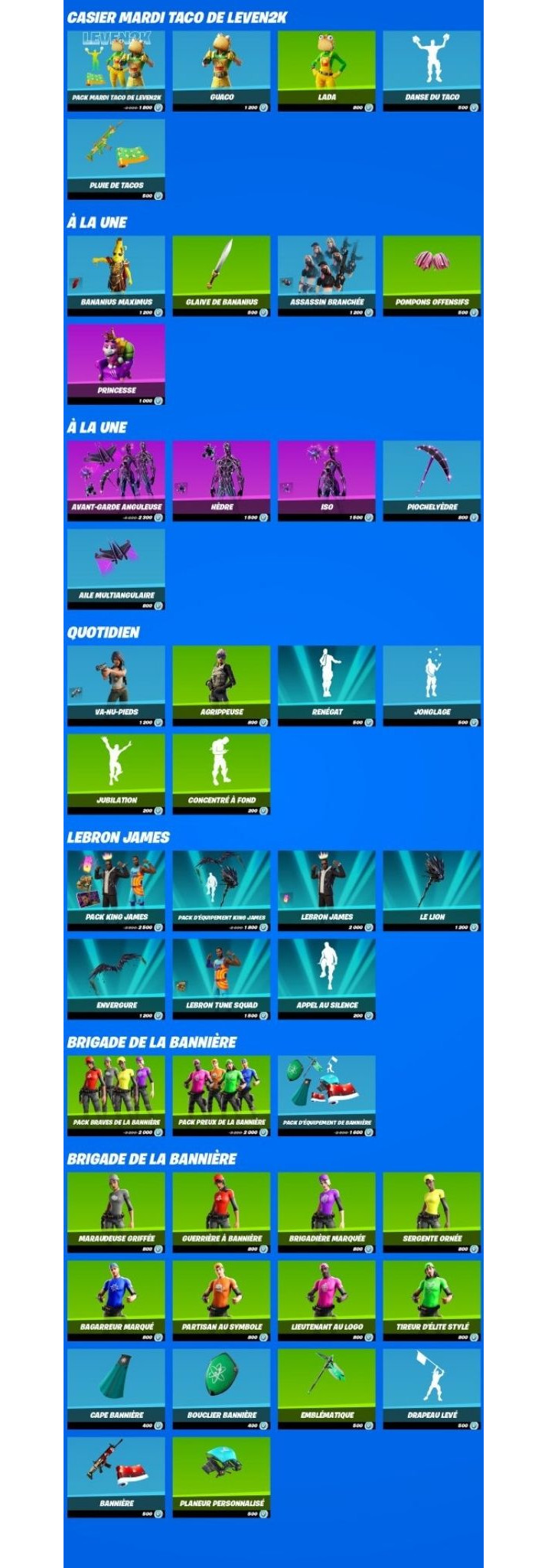 Fortnite: Las skins de Guaco y Lada están disponibles en la tienda del ...
