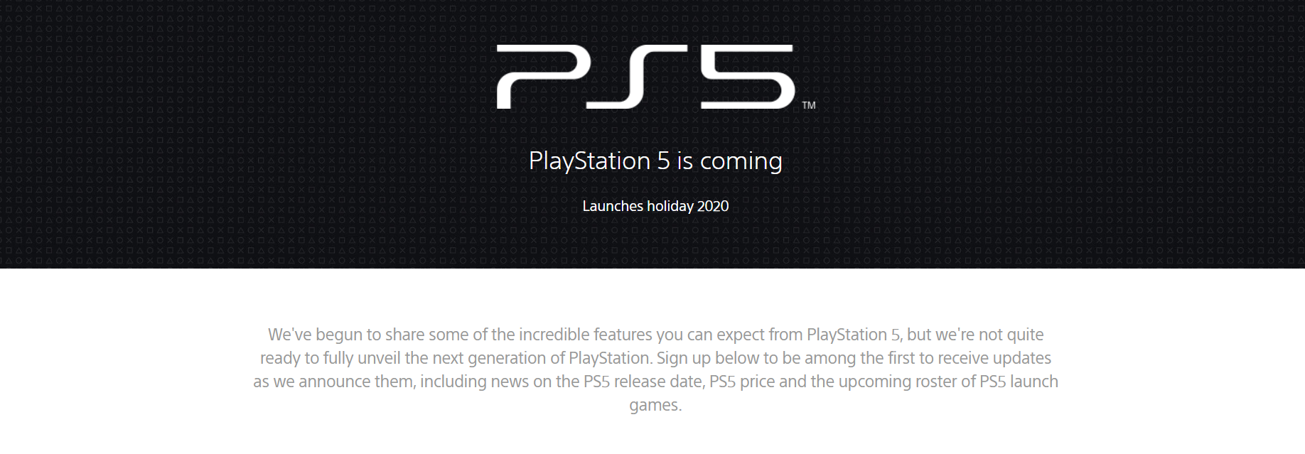 PS5: Sony lanza la web oficial de PlayStation 5 ¿Anuncio inminente ...