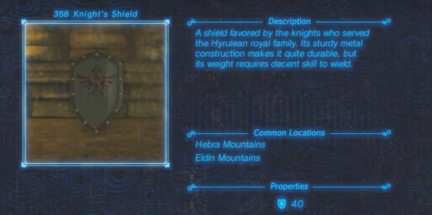 Escudos - Zelda BotW, todas las armas y escudos - Millenium