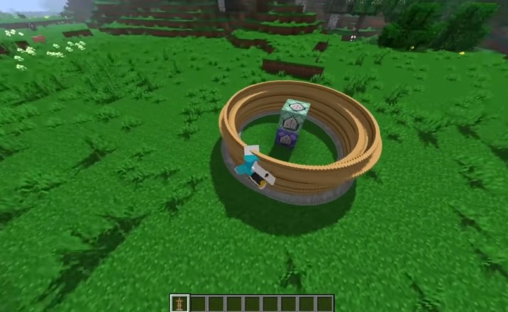 Minecraft: ¿Se puede hacer un círculo con cubos cuadrados? Sí, pero ...