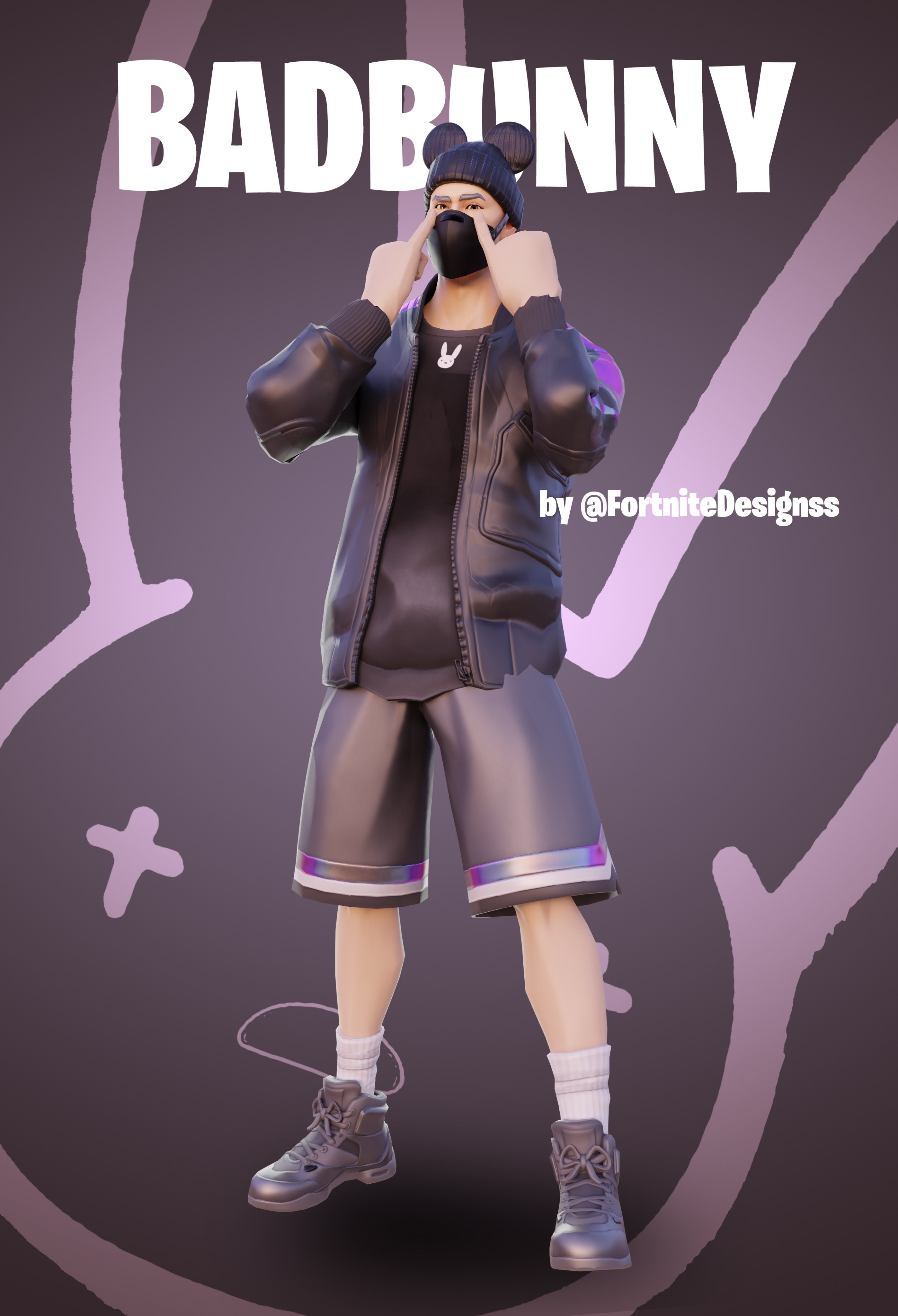 Un fan diseña skins de Rosalía y Bad Bunny para Fortnite - Millenium