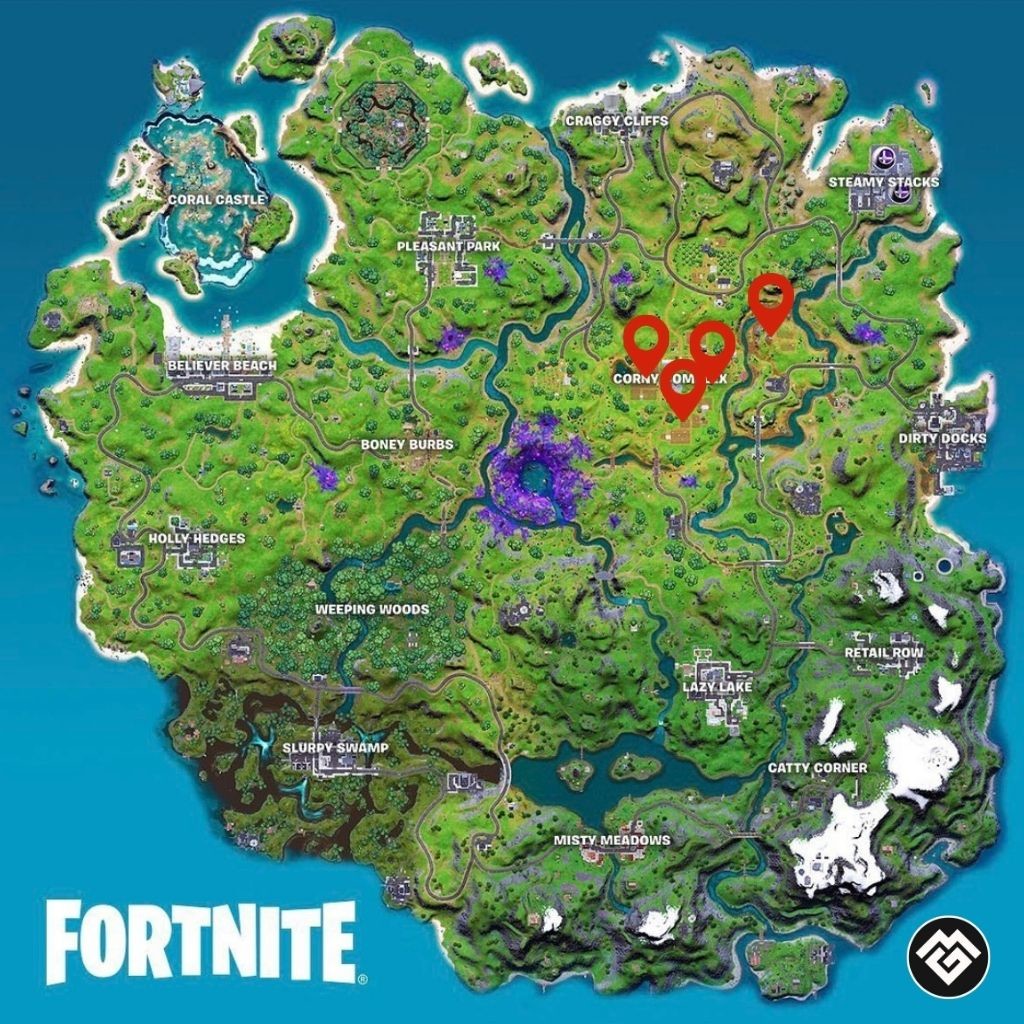 Fortnite: Inflige daño a oponentes en granjas, dónde están las granjas ...