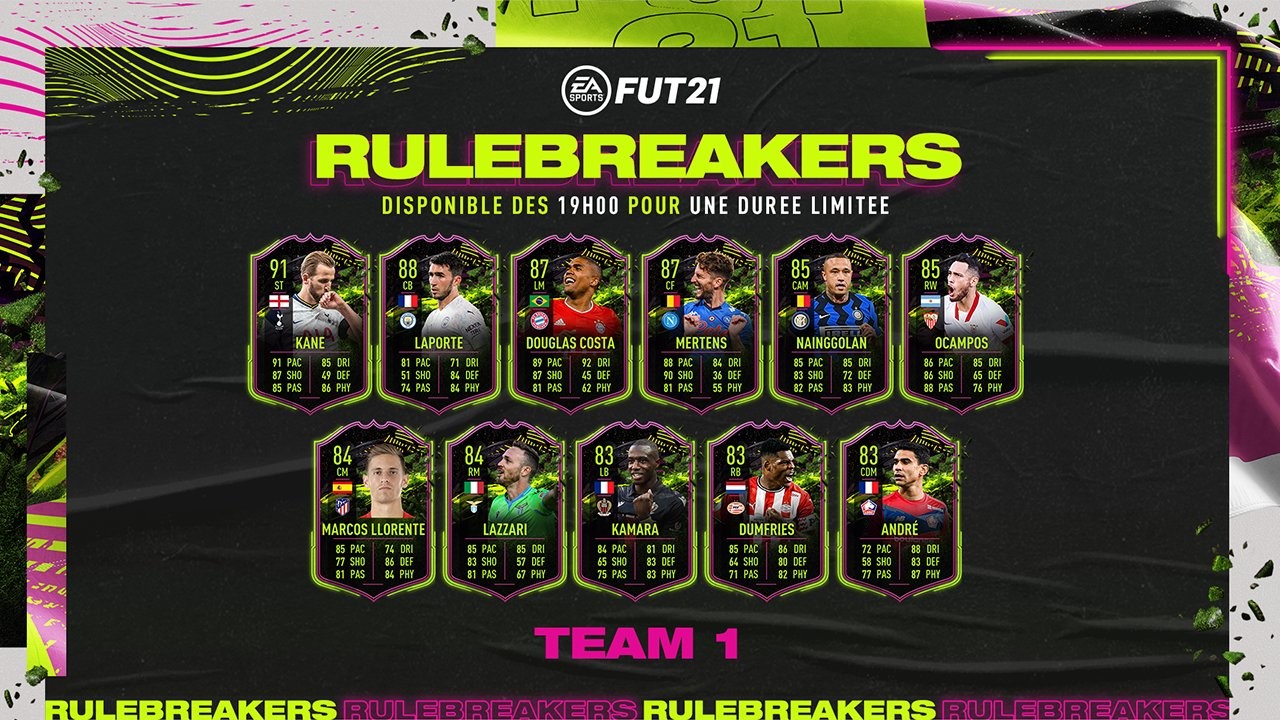 FUT 21 - RuleBreakers 1, este es el equipo completo del nuevo evento de ...