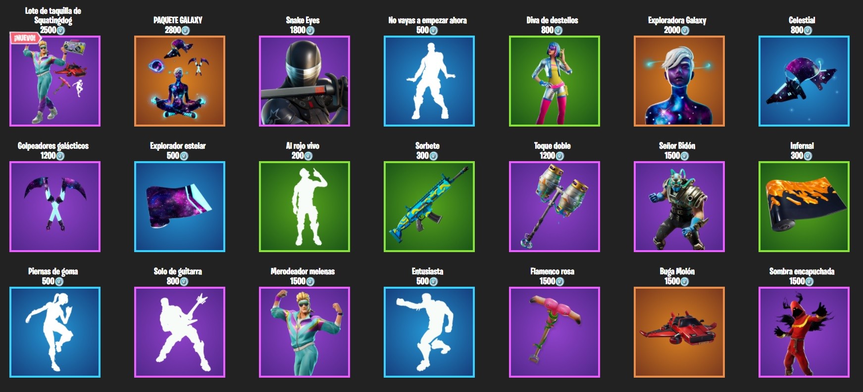 Fortnite: Lote de taquilla Squatingdog y el Buga Molón son borrados de ...