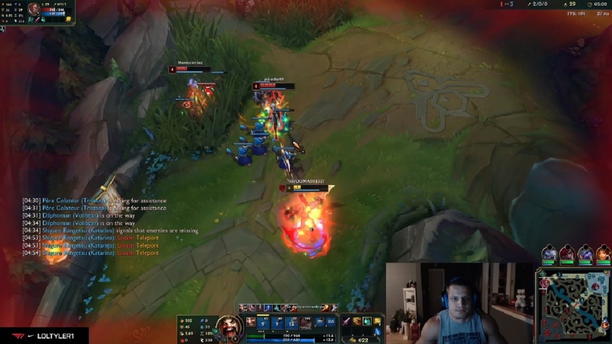 LoL: Tyler1, el nuevo compañero de Faker, hace la jugada del siglo en ...